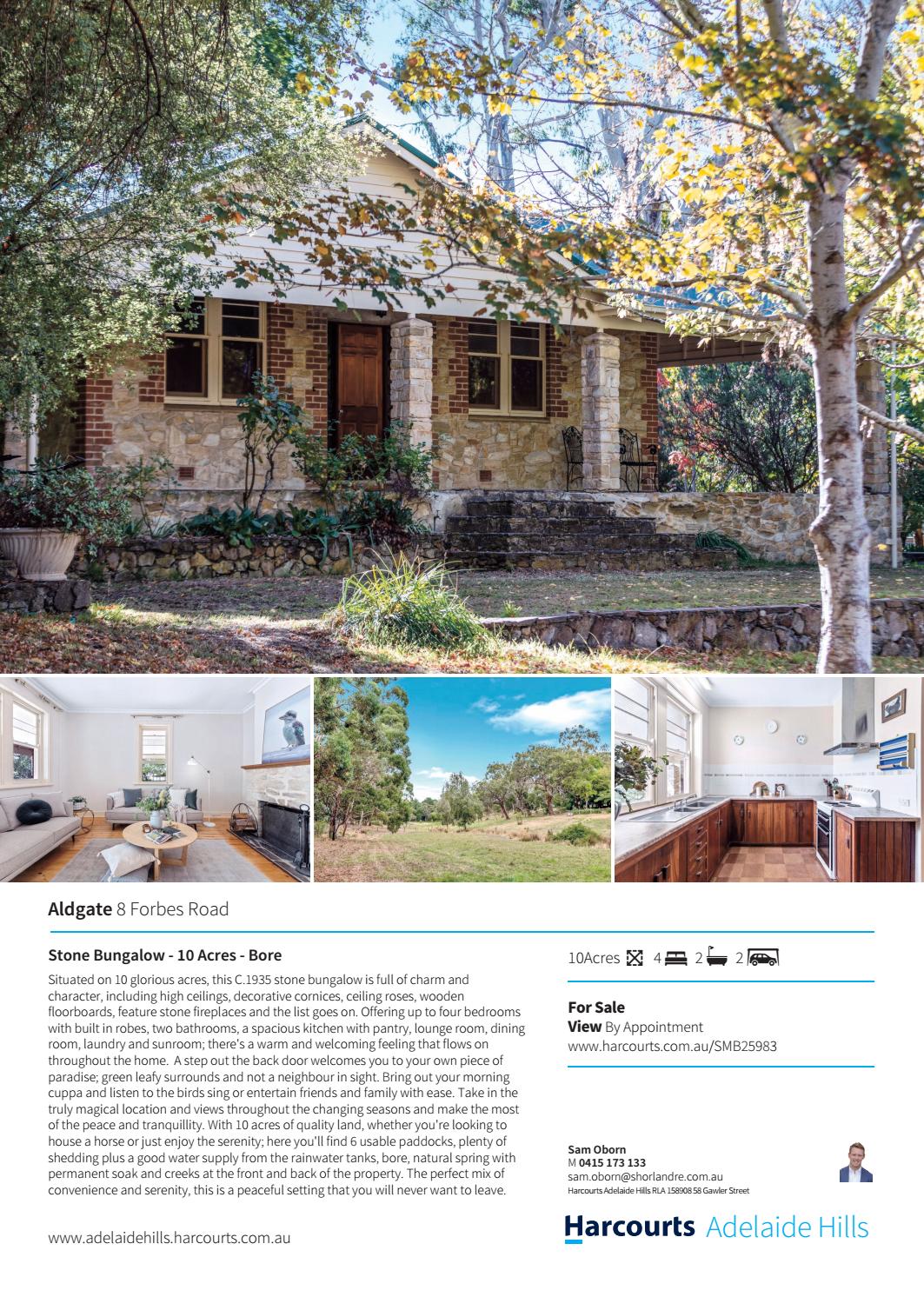 Thank you for viewing 8 Forbes Road, Aldgate. Sam Oborn - Harcourts ...