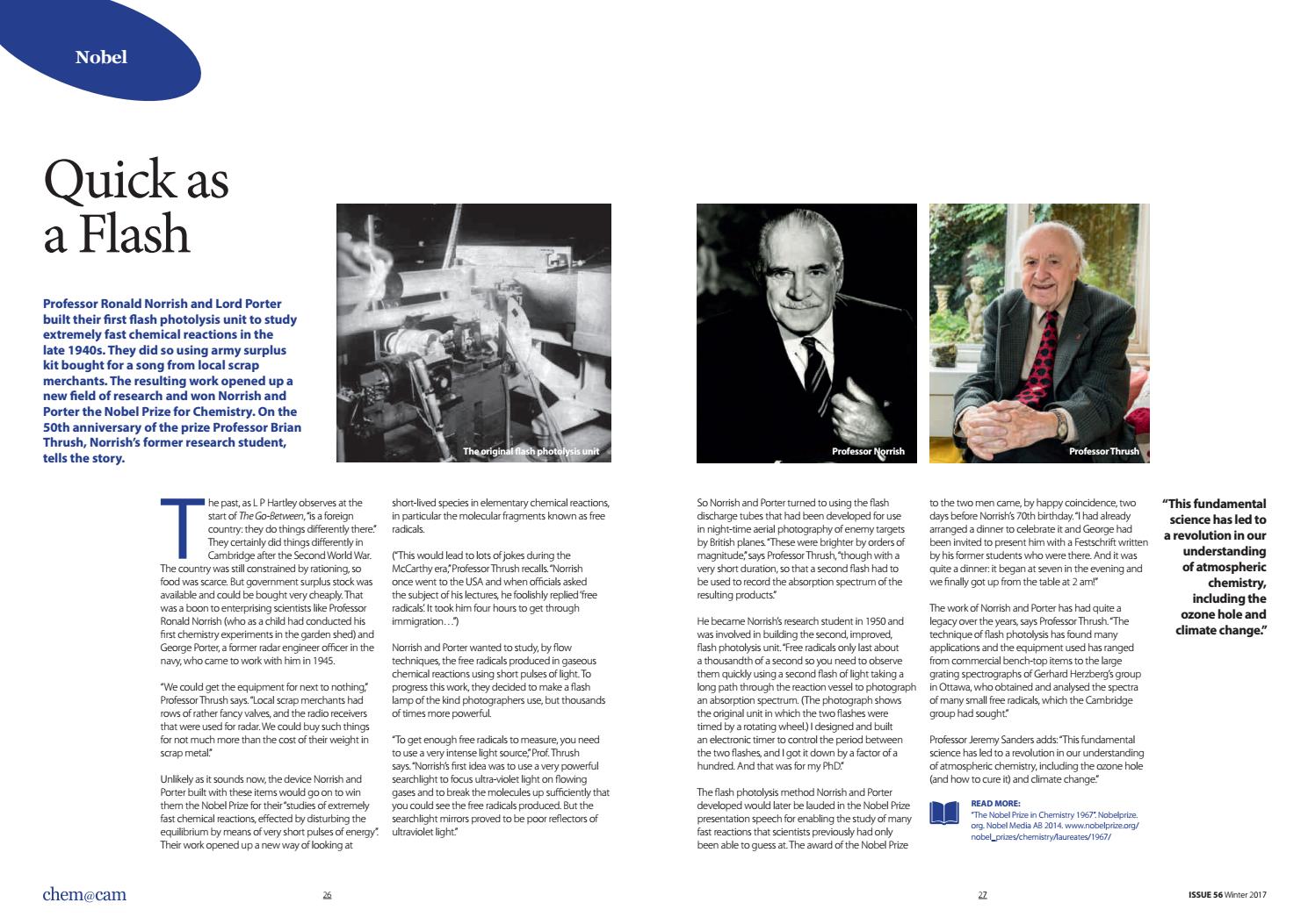 Quick as a Flash by Cambridge Chemistry - Issuu