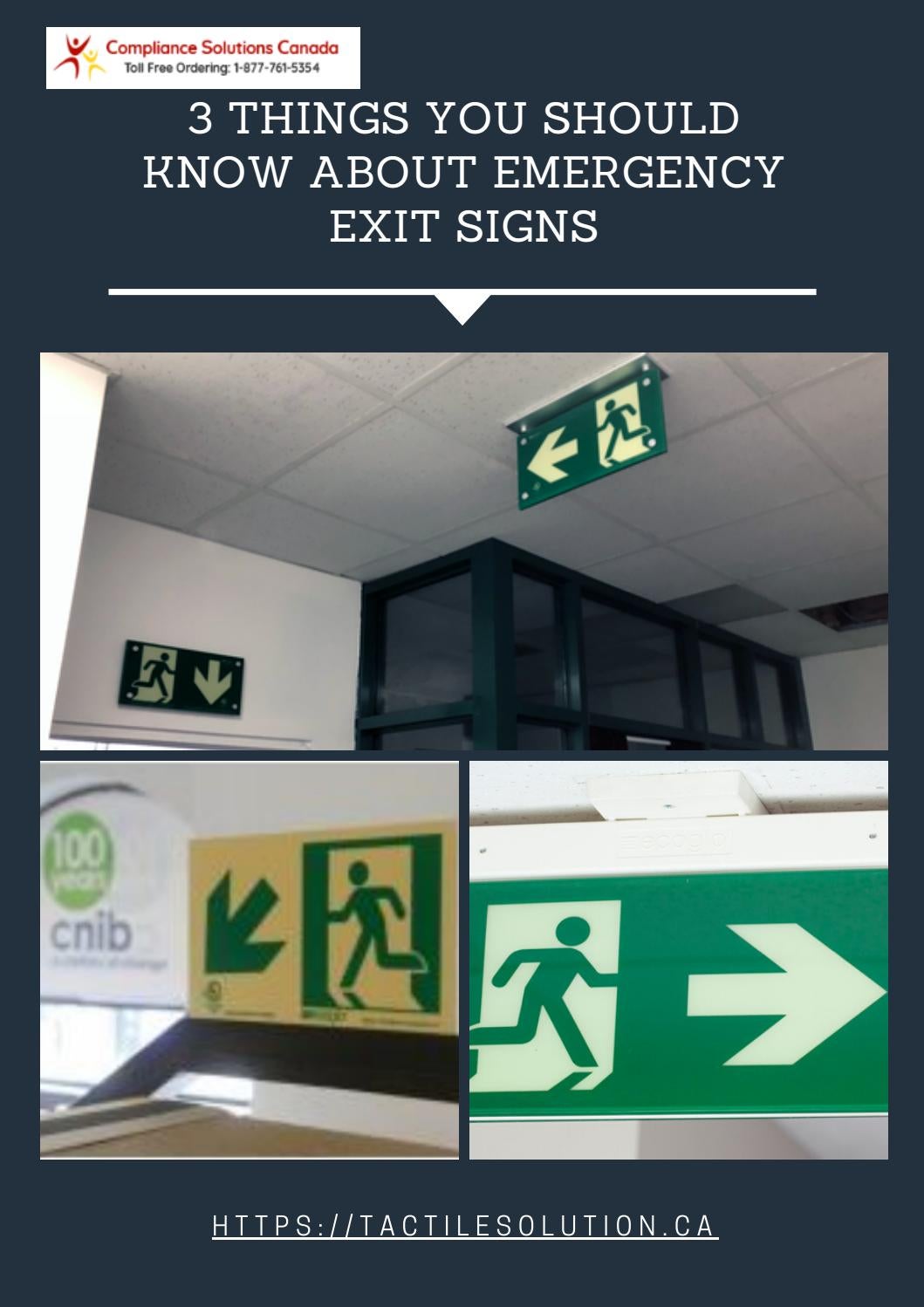 3 Things You Should Know About Emergency Exit signs by Tactile Solution ...