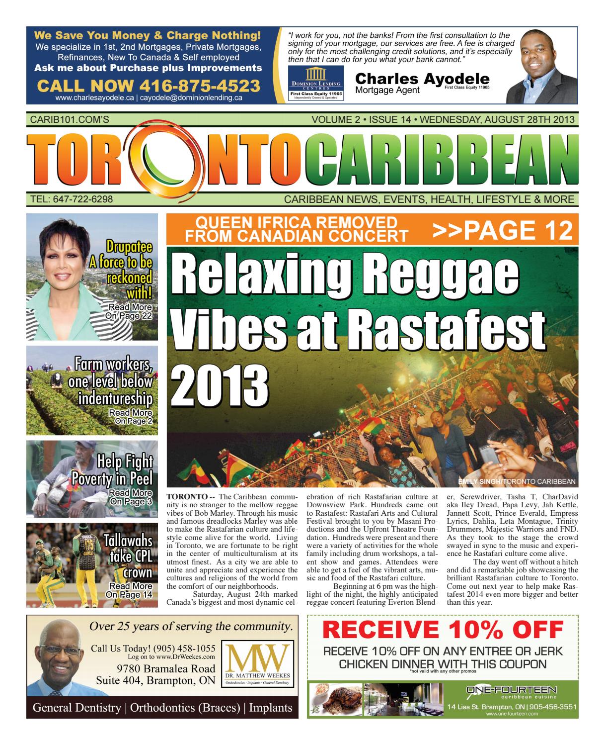 Relaxing Reggae Vibes at Rastafest 082813 by Toronto Caribbean ...