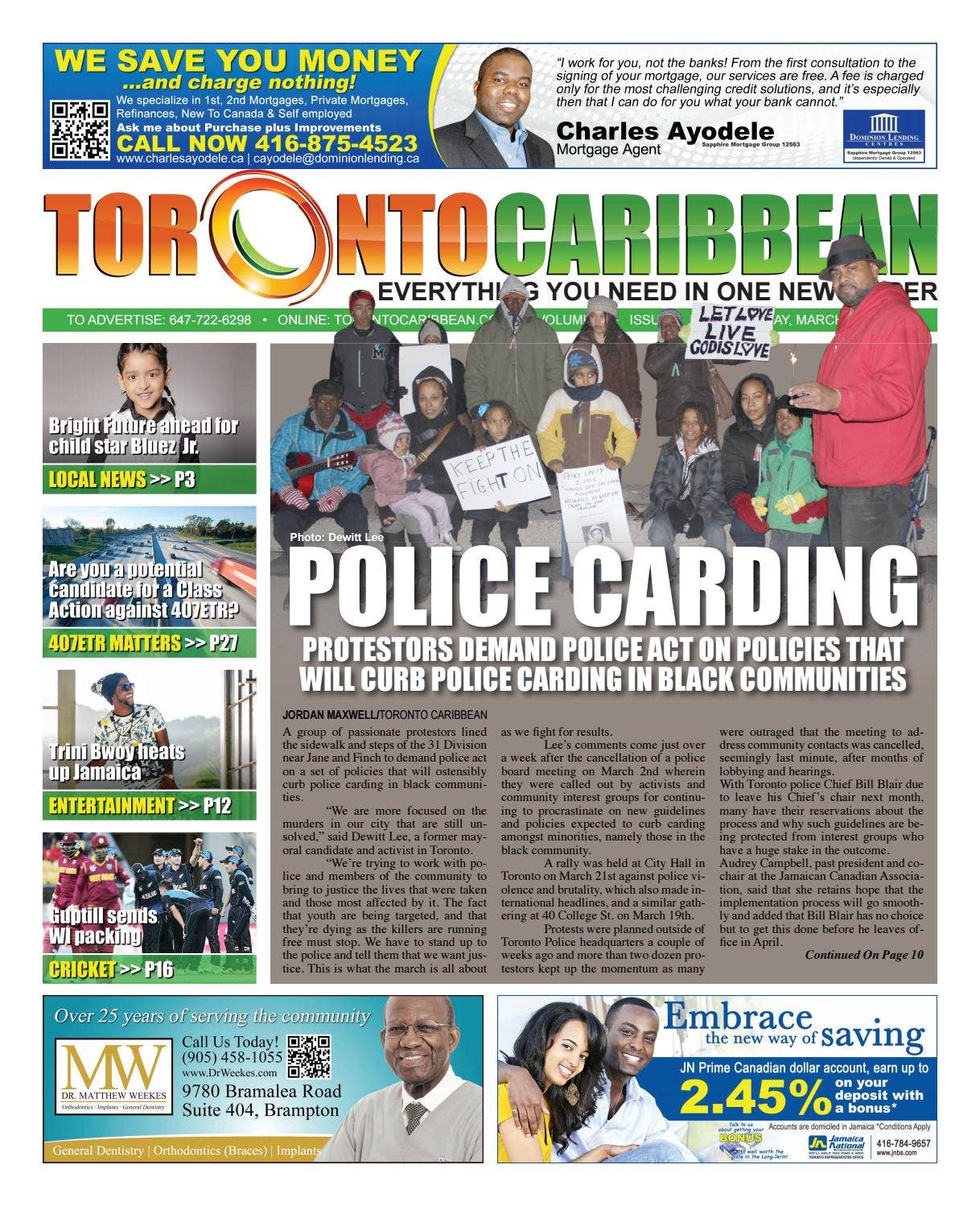 Police Carding 032515 by Toronto Caribbean Newspaper - Issuu