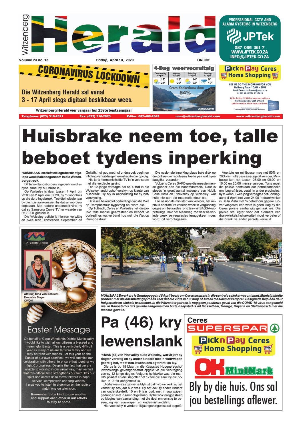 Witzenberg Herald Vol 23 no.13 (Online no.2) by Witzenberg Herald - Issuu