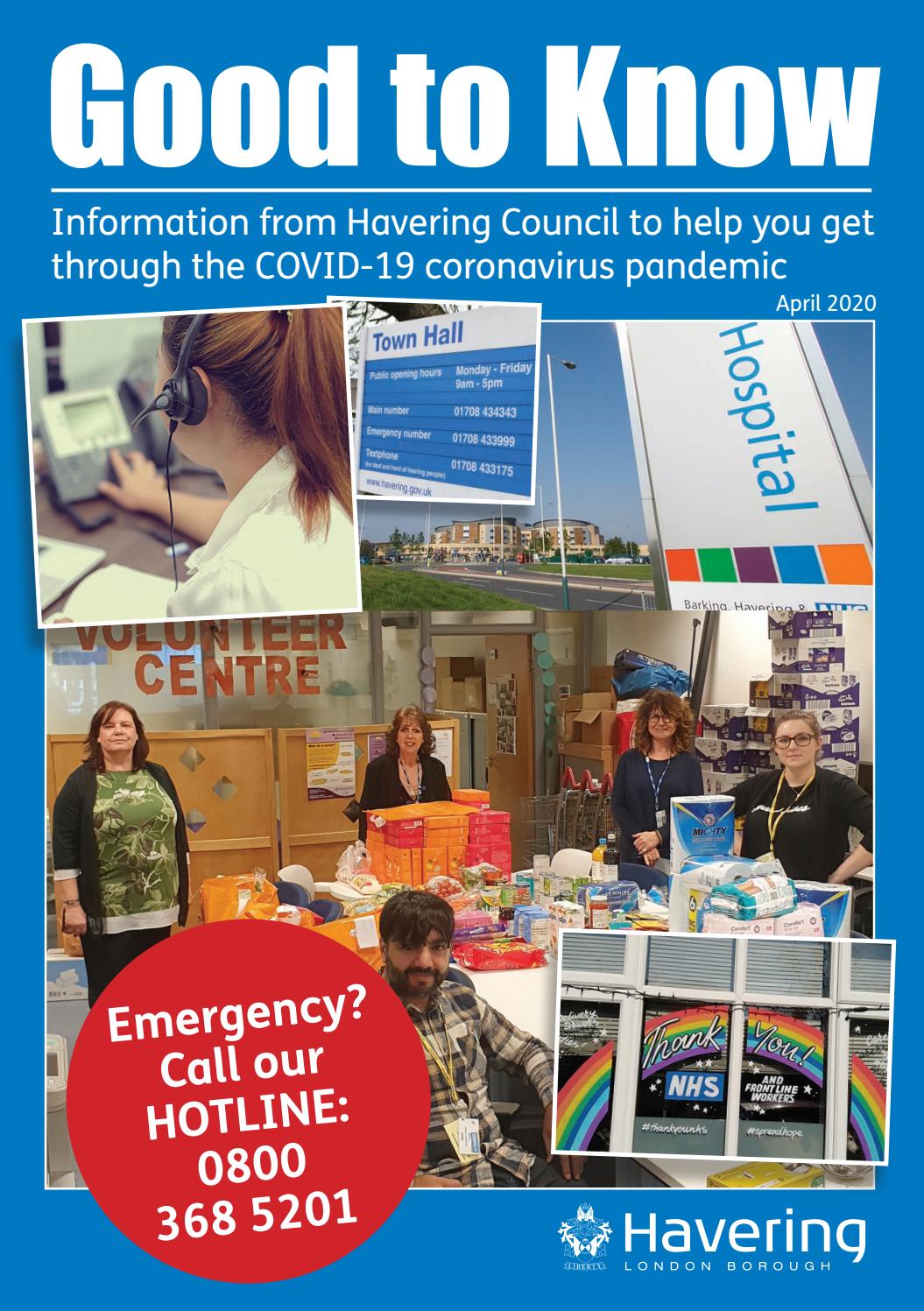 Good to Know – April 2020 by Havering Council - Issuu