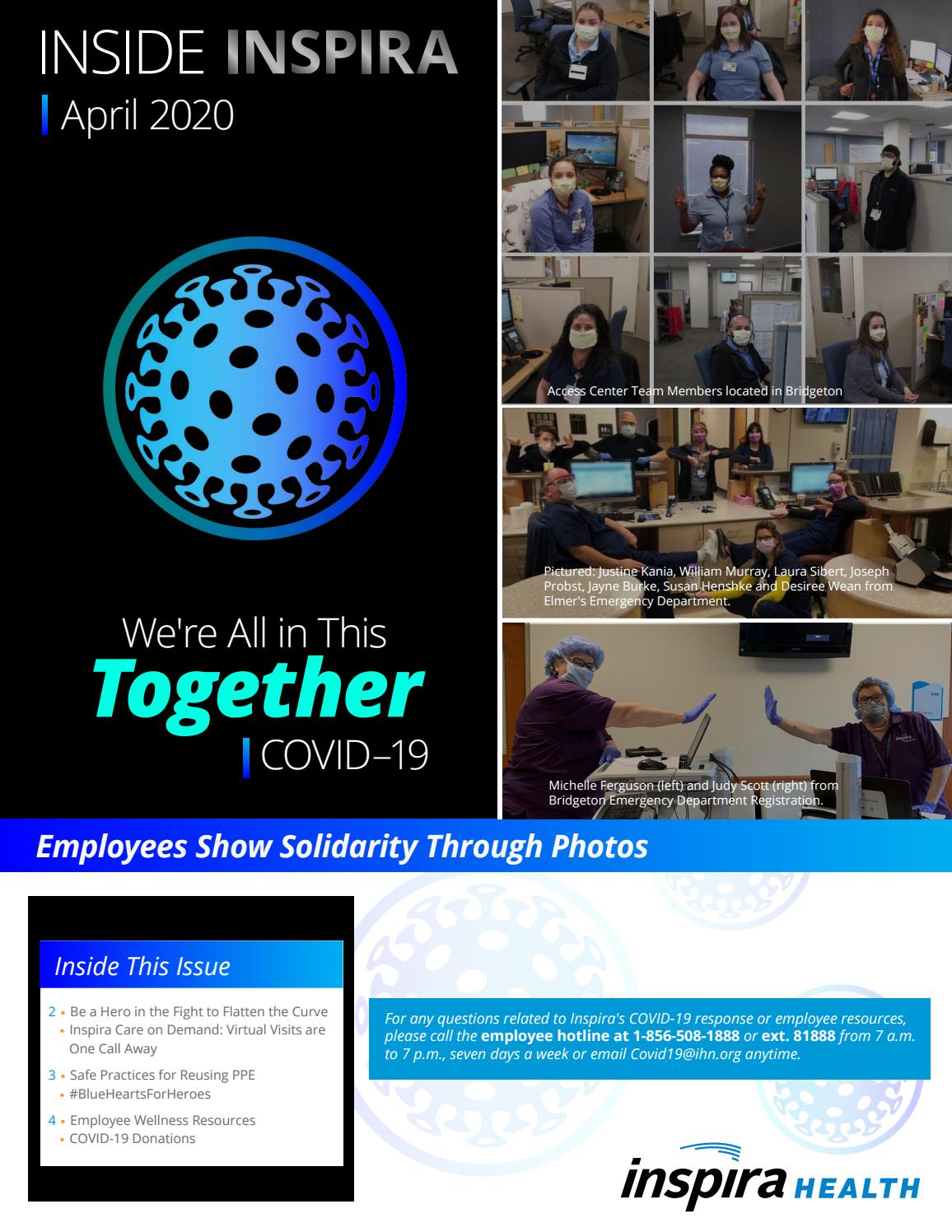 Inside Inspira Newsletter April 2020 by Inspira Health - Issuu