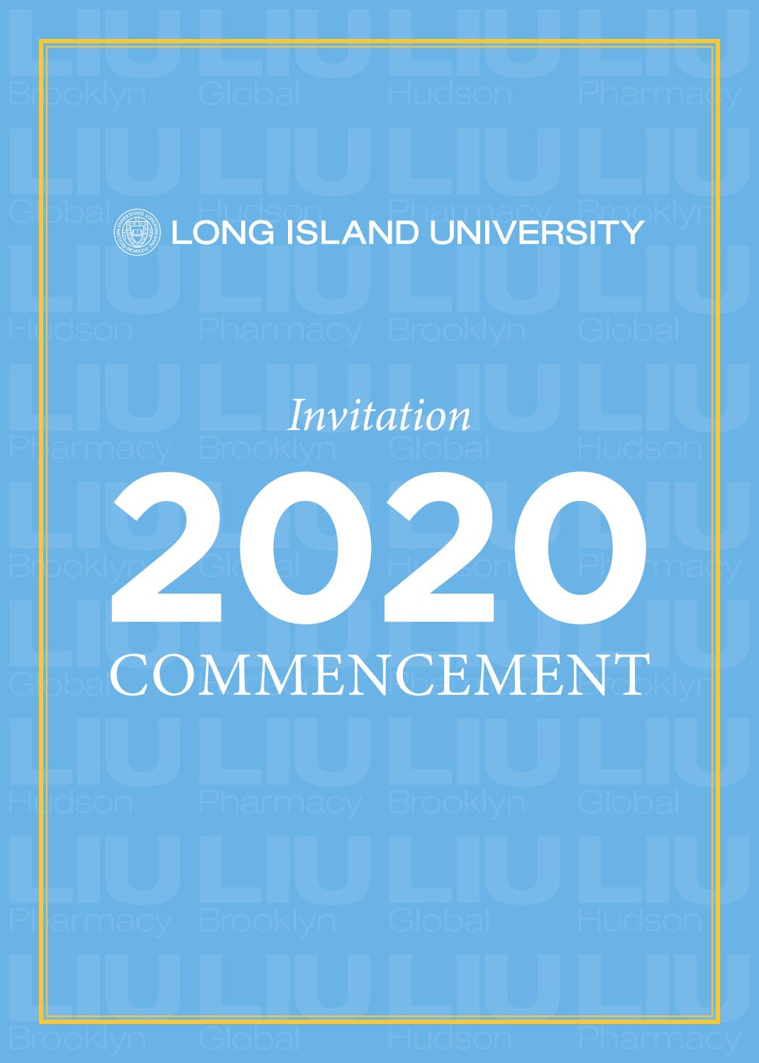 LIU Commencement 2020 by Long Island University - Issuu