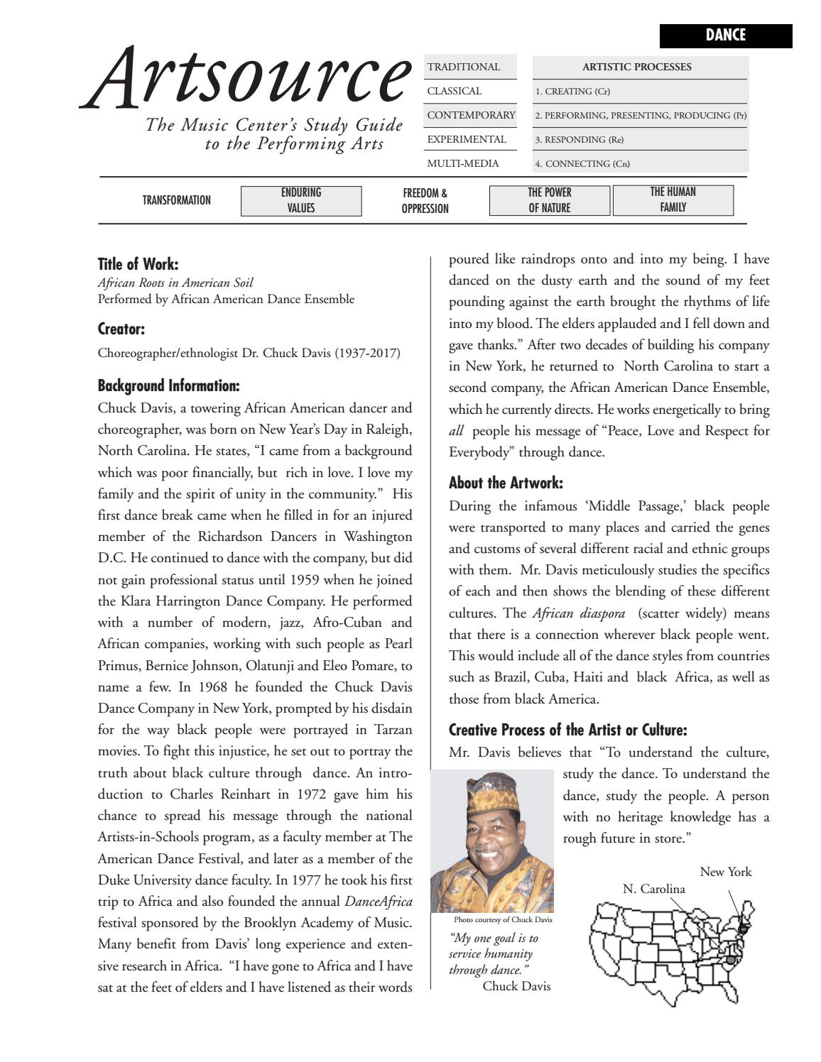 Artsource - Chuck Davis by The Music Center - Issuu