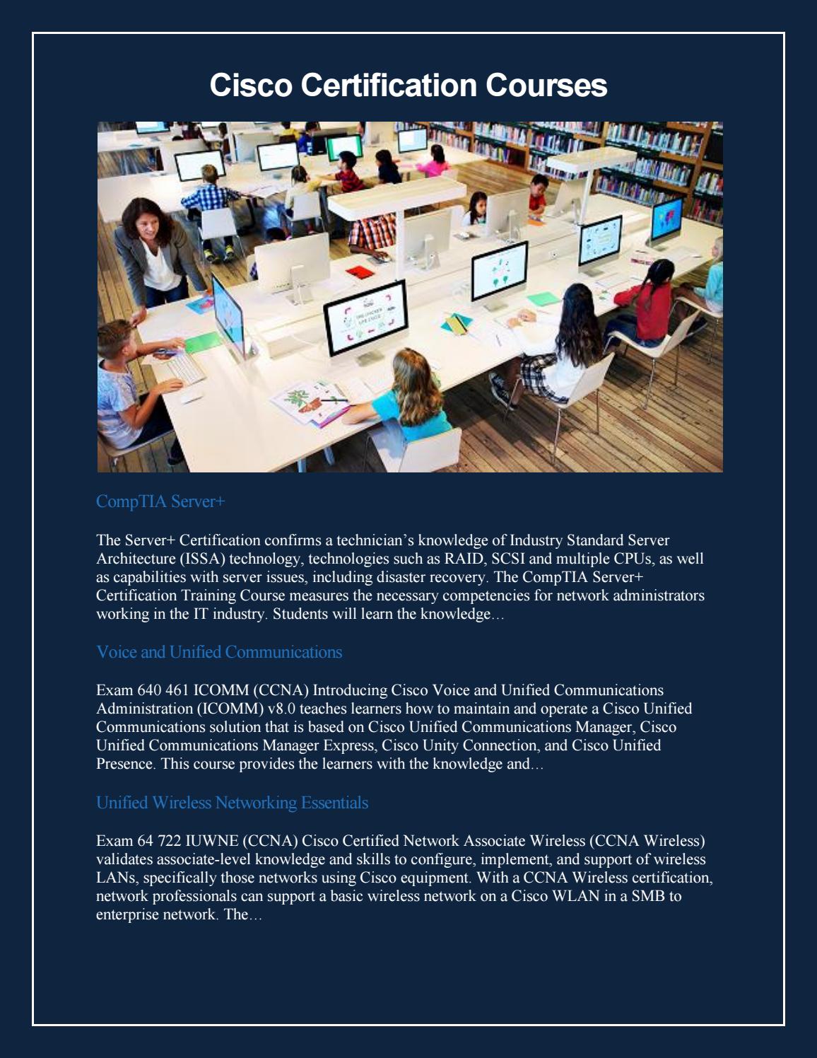 Cisco Certification Courses by Computer Training Los Angeles - Issuu