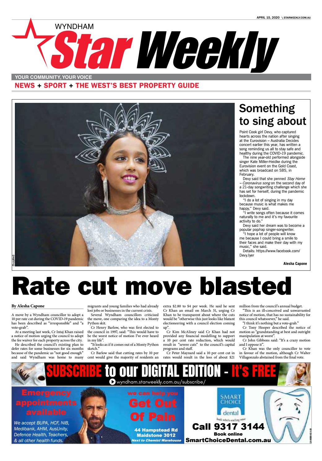 Wyndham Star Weekly - 15th April 2020 by Star Weekly - Issuu