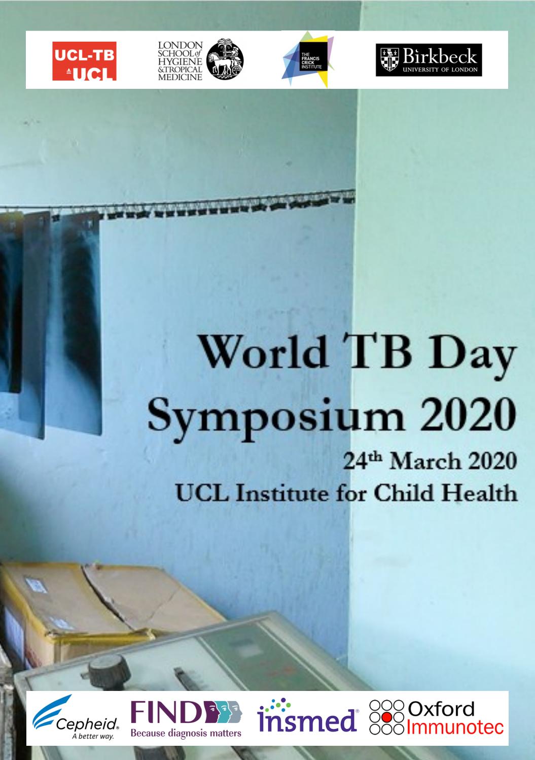 Brochure for World TB Day Symposium 2020 by ucltb - Issuu