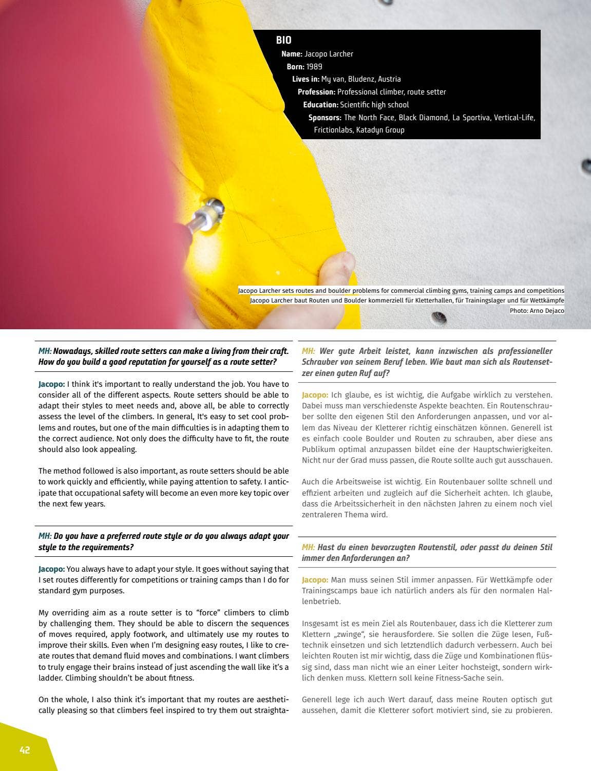 Route Setter #1 – a new business magazine for the indoor climbing ...