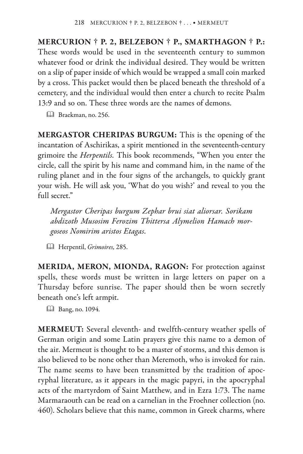 Dictionary of Ancient Magic Words and Spells From Abraxas to Zoar by ...