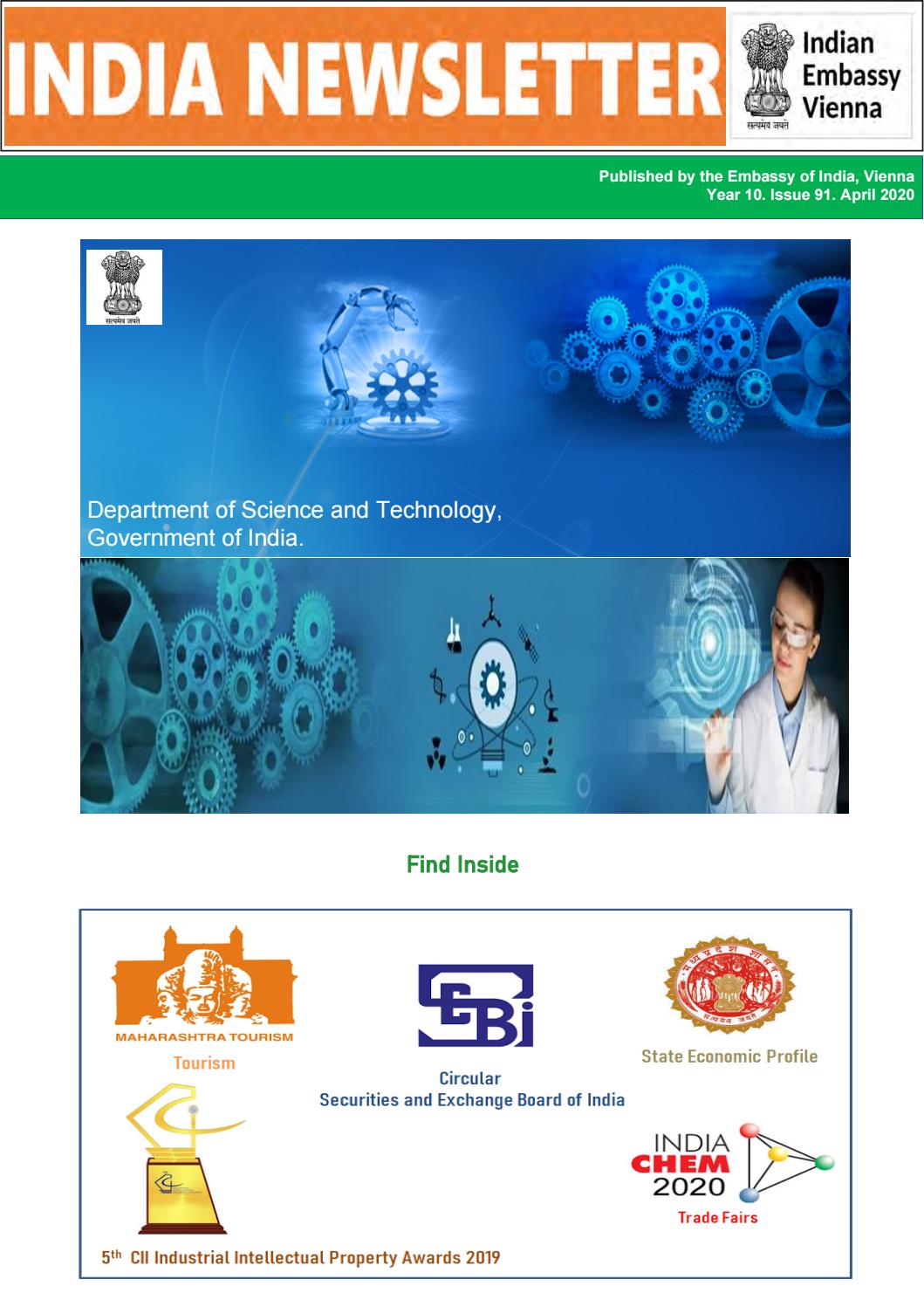 Embassy of India Newsletter- April 2020 by Indian Embassy Vienna - Issuu