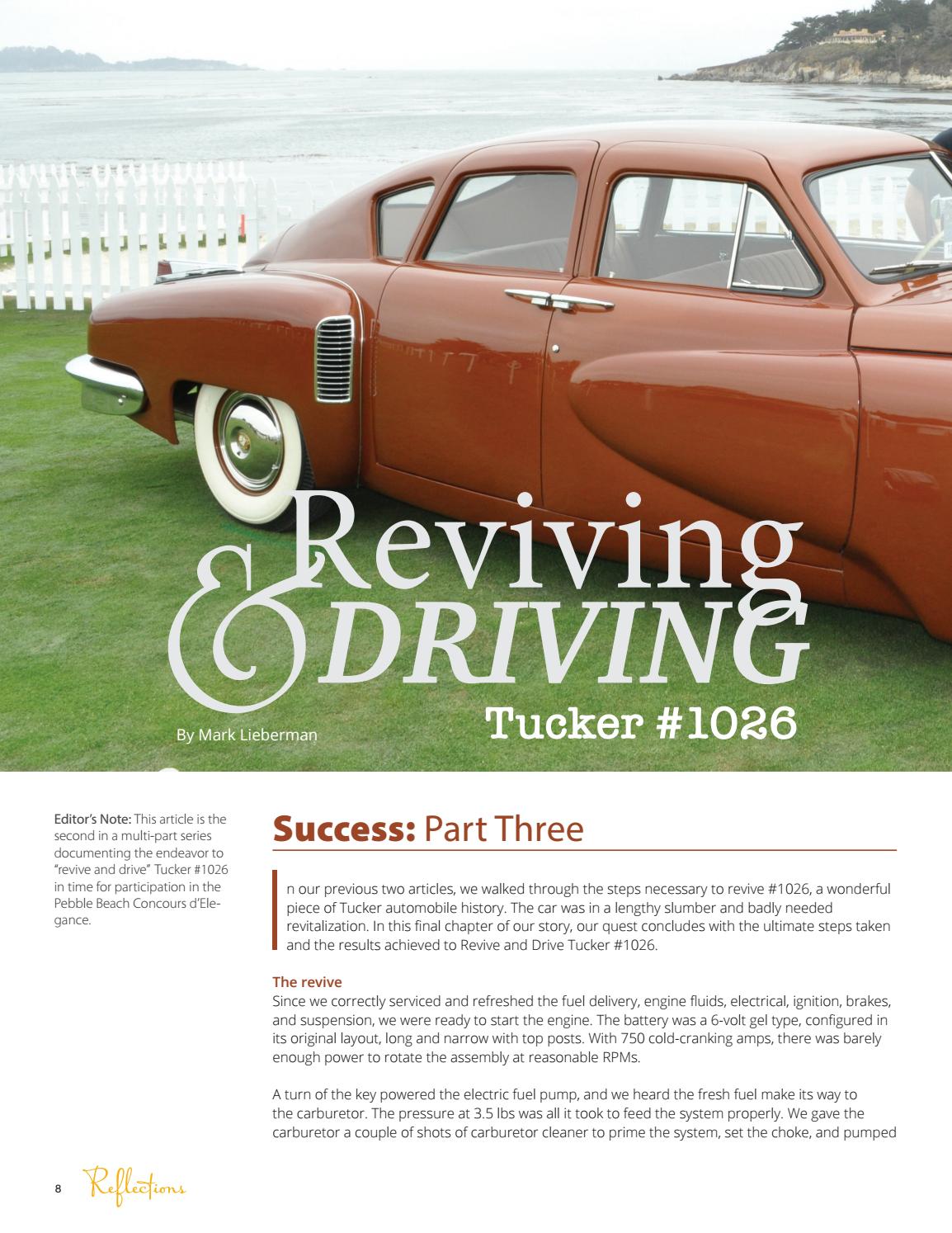 Reviving & Driving Tucker #1026: Part 3 by Kelly Vanek - Issuu