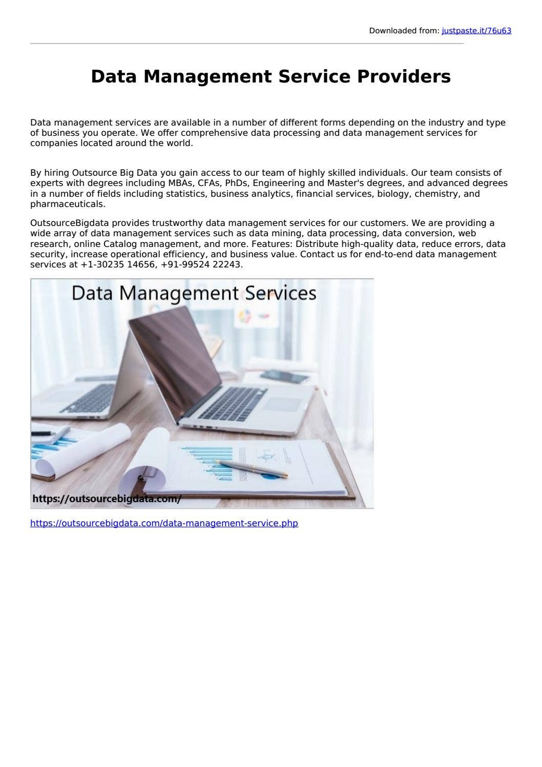 Data Management Services by AIMLEAP - Outsource Bigdata - Issuu