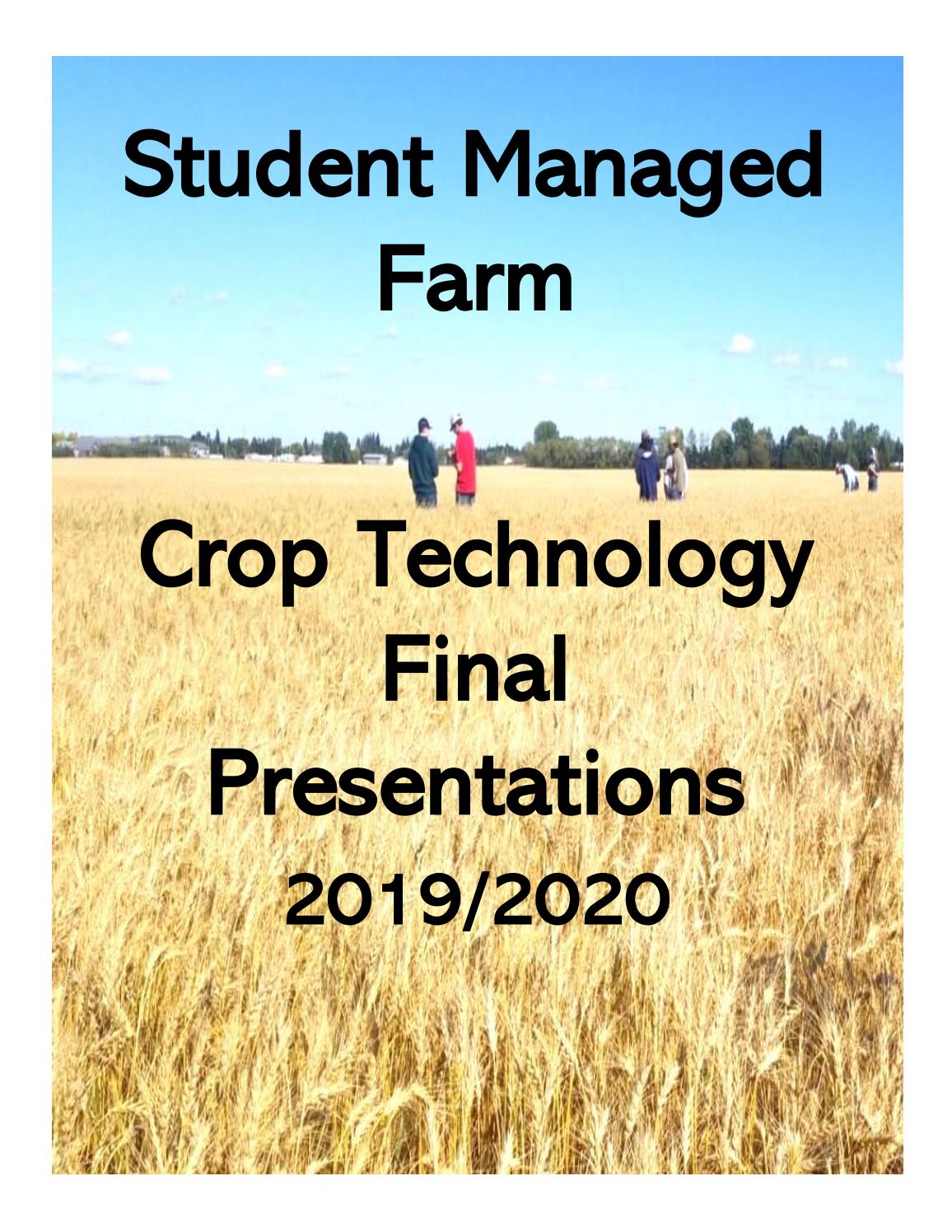 2020 Crops Student-Managed Farm Final Presentation by Lakeland College ...