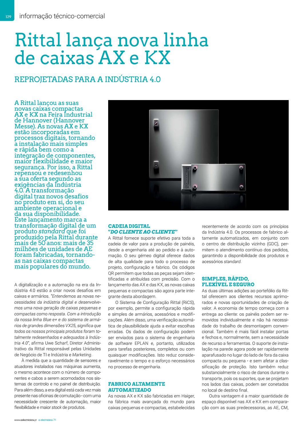 Rittal lança nova linha de caixas AX e KX by cie - Issuu