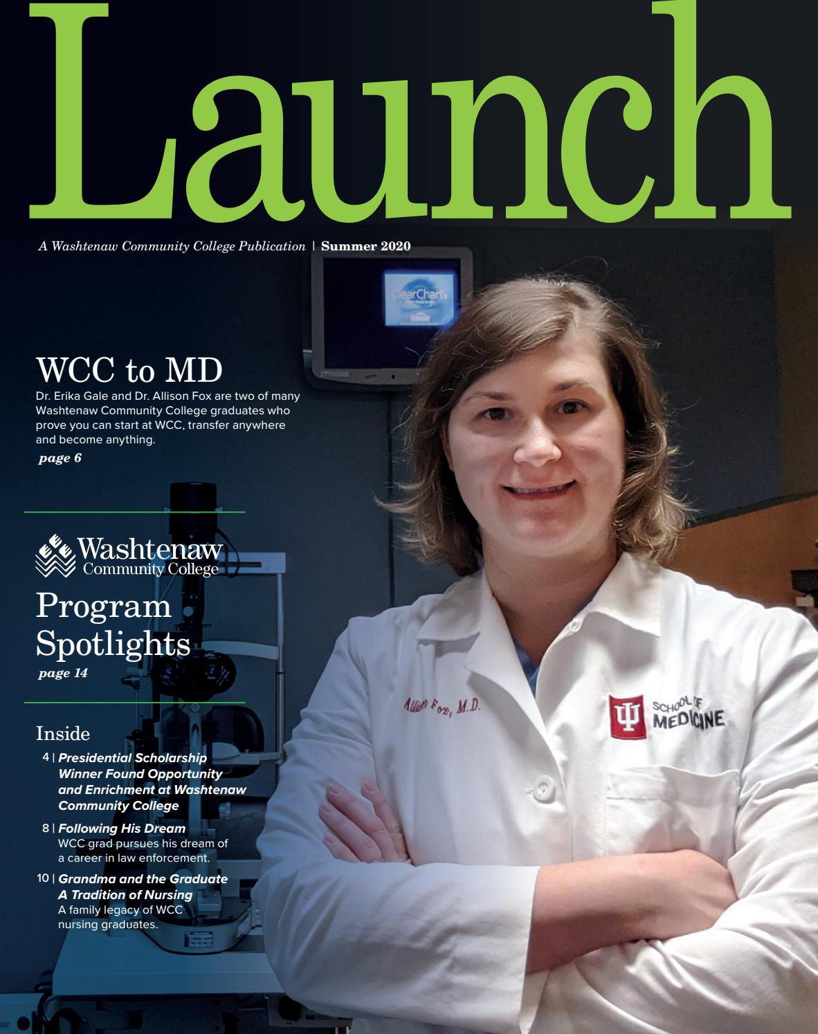 Launch Magazine Summer 2020 by Washtenaw Community College - Issuu