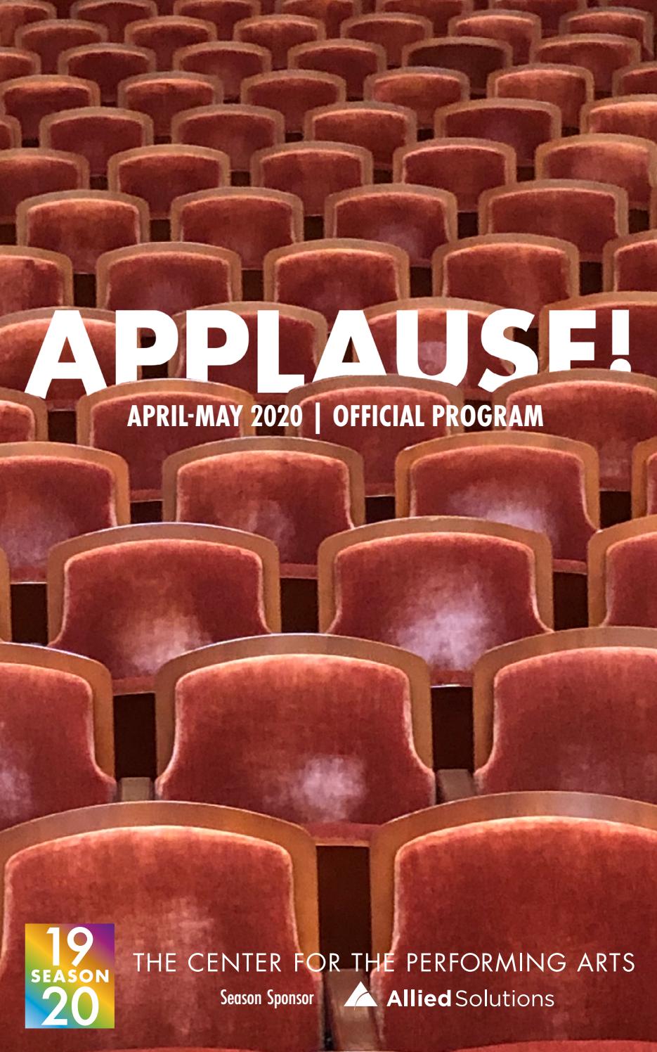 Applause Program Summer 2020 by The Center for the Performing Arts - Issuu