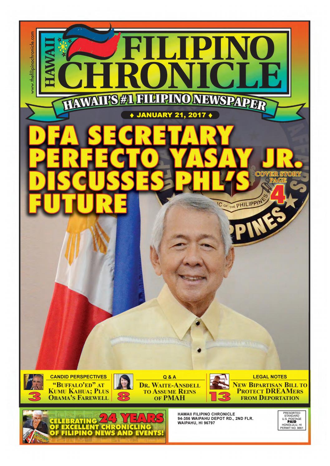 Hawaii Filipino Chronicle - January 21, 2017 by Hawaii Filipino ...