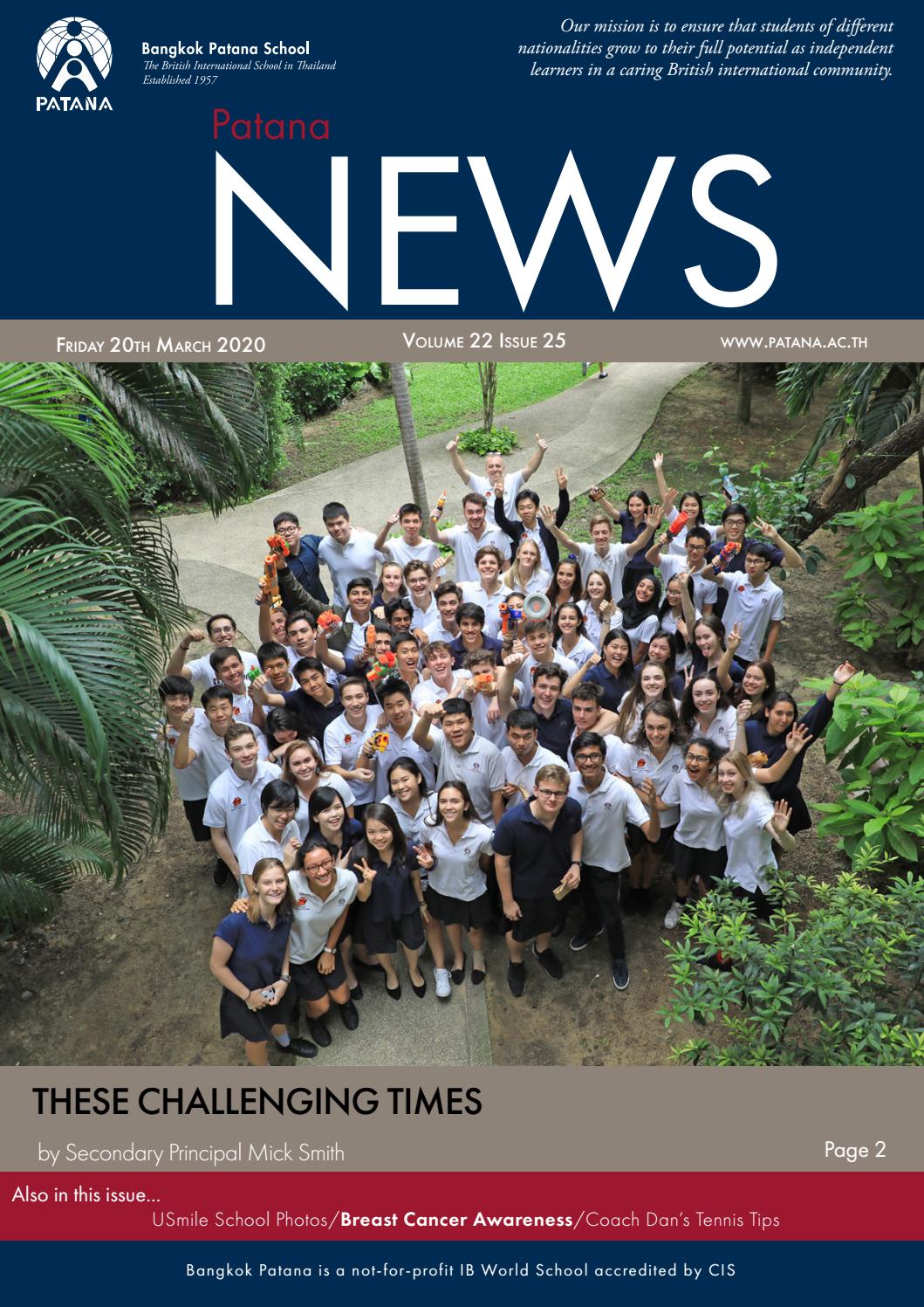 Patana News Volume 22 Issue 25 by Bangkok Patana School - Issuu