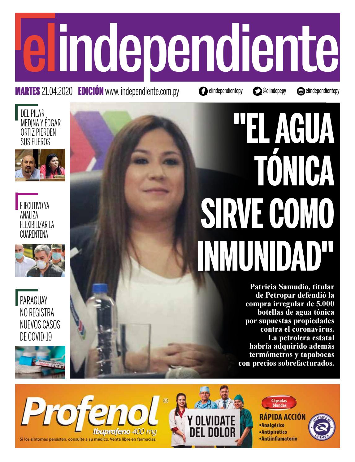 El Independiente Edición 21-04-2020 by Editorial de Negocios S.A. - Issuu