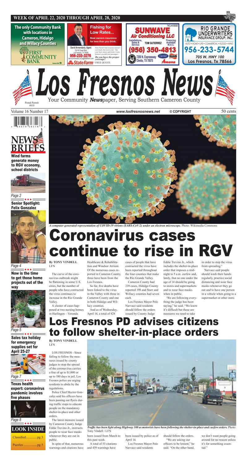 Los Fresnos News | April 22, 2020 by La Feria News - Issuu