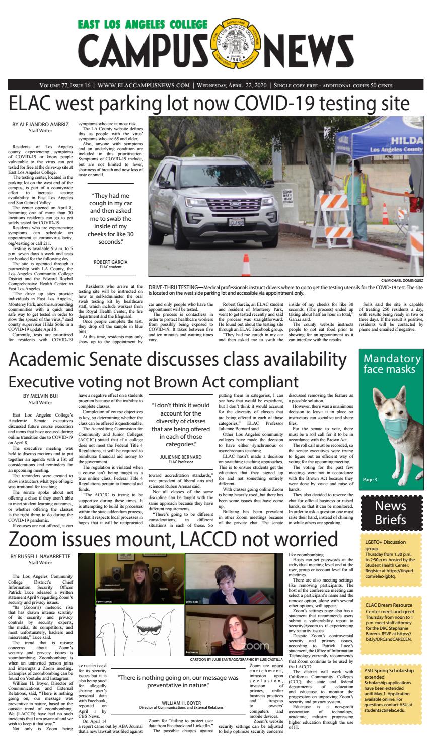 Campus News Spring 2020 Issue 16 by Editor in Chief Campus News - Issuu