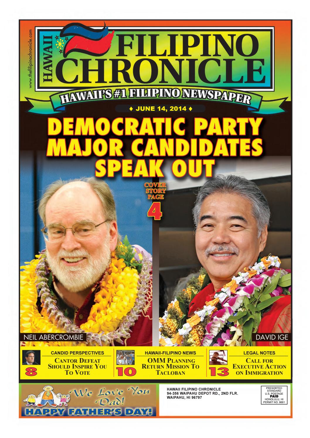 Hawaii Filipino Chronicle - June 14, 2014 by Hawaii Filipino Chronicle ...
