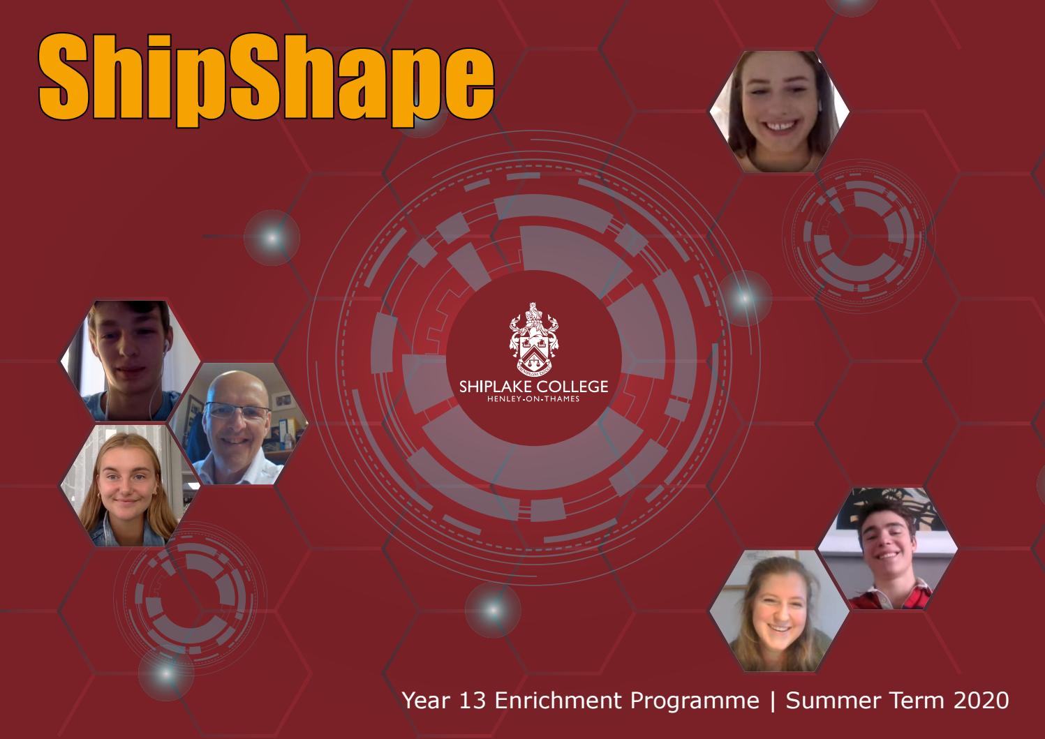 ShipShape Programme for Year 13 | Summer Term 2020 by Shiplake College ...