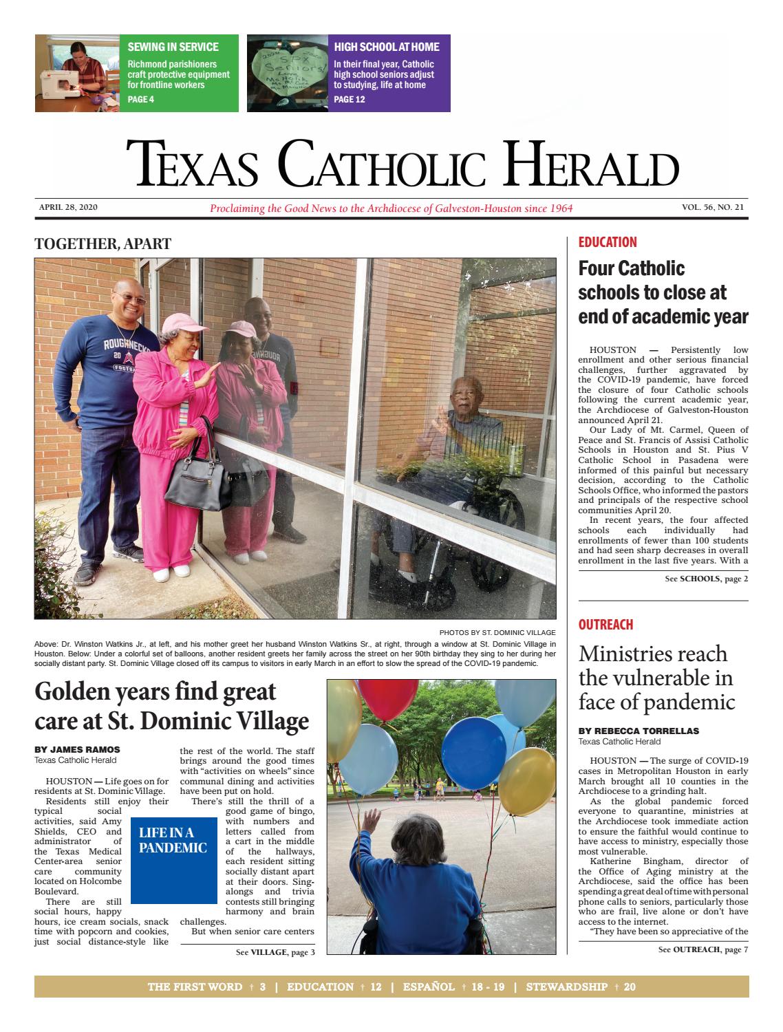 Texas Catholic Herald • April 24, 2020 by Texas Catholic Herald - Issuu