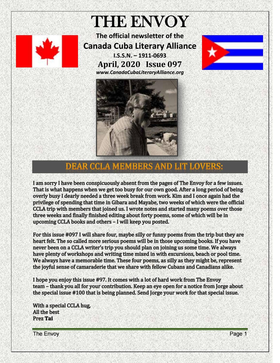 The Envoy 097 - The Official Newsletter of the Canada Cuba Literary ...