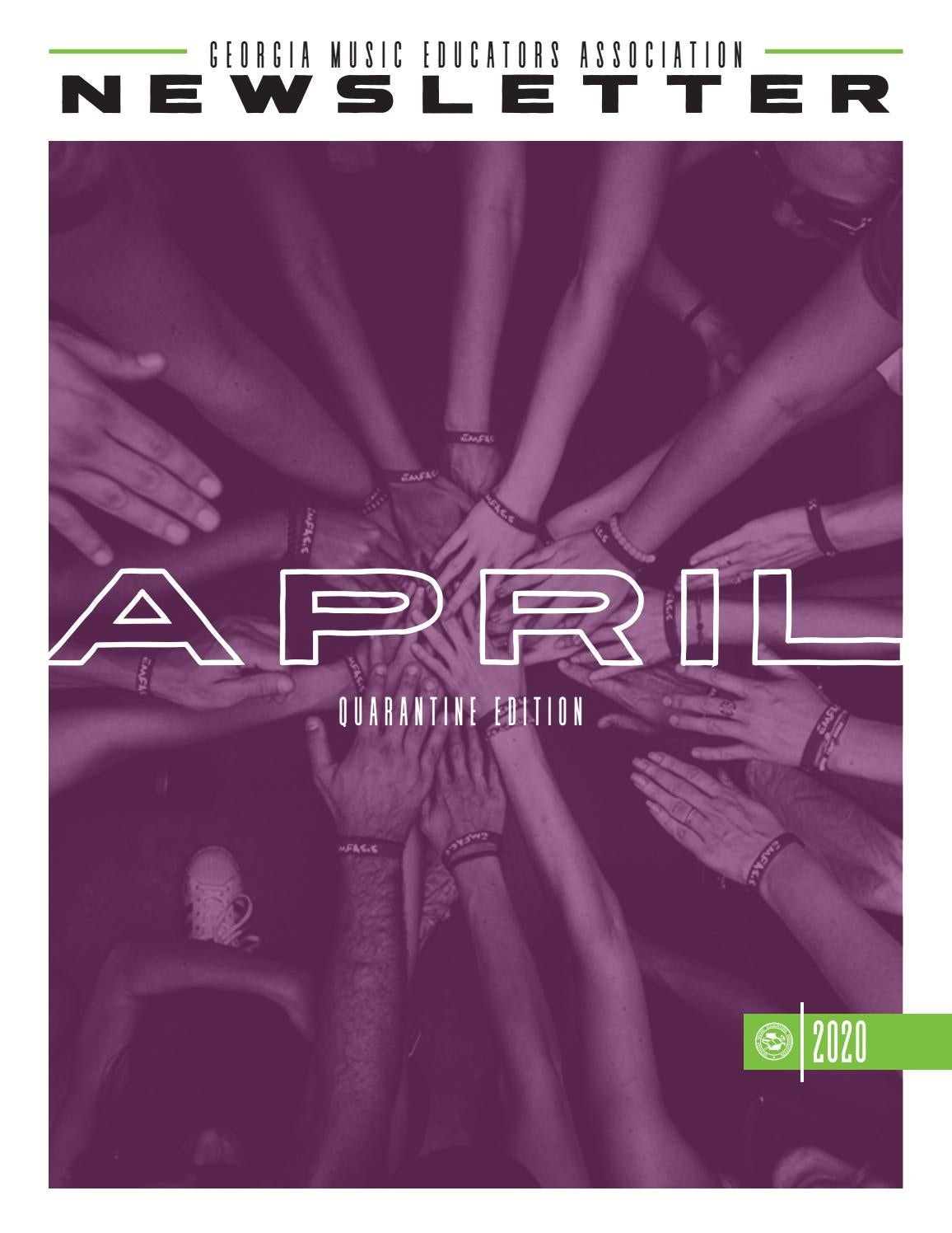 2020 GMEA Newsletter | April by Georgia Music Educators Association - Issuu