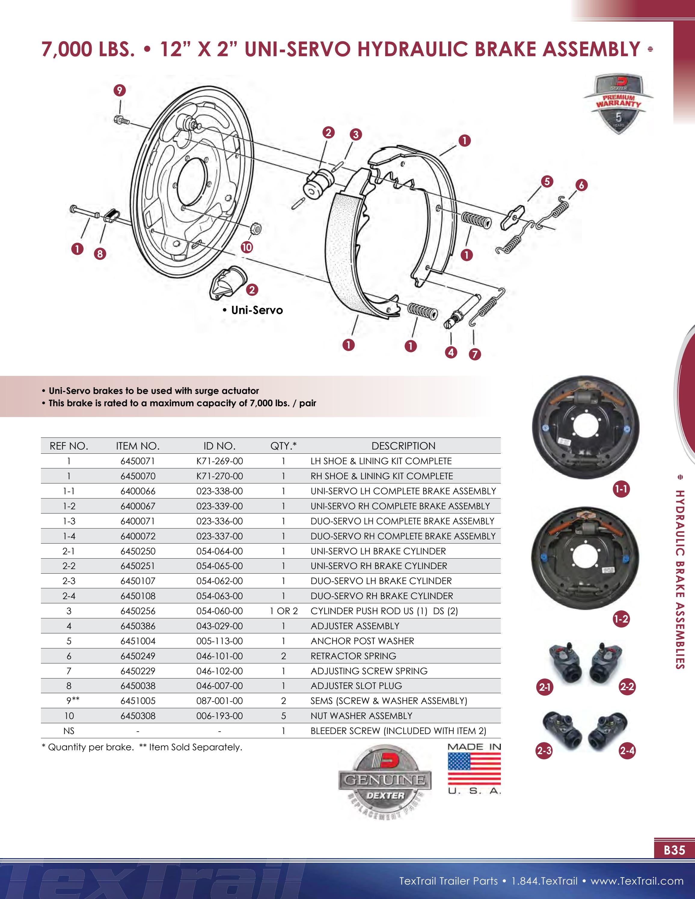 TexTrail Trailer Parts Catalog by Dino Marketing Group - Issuu