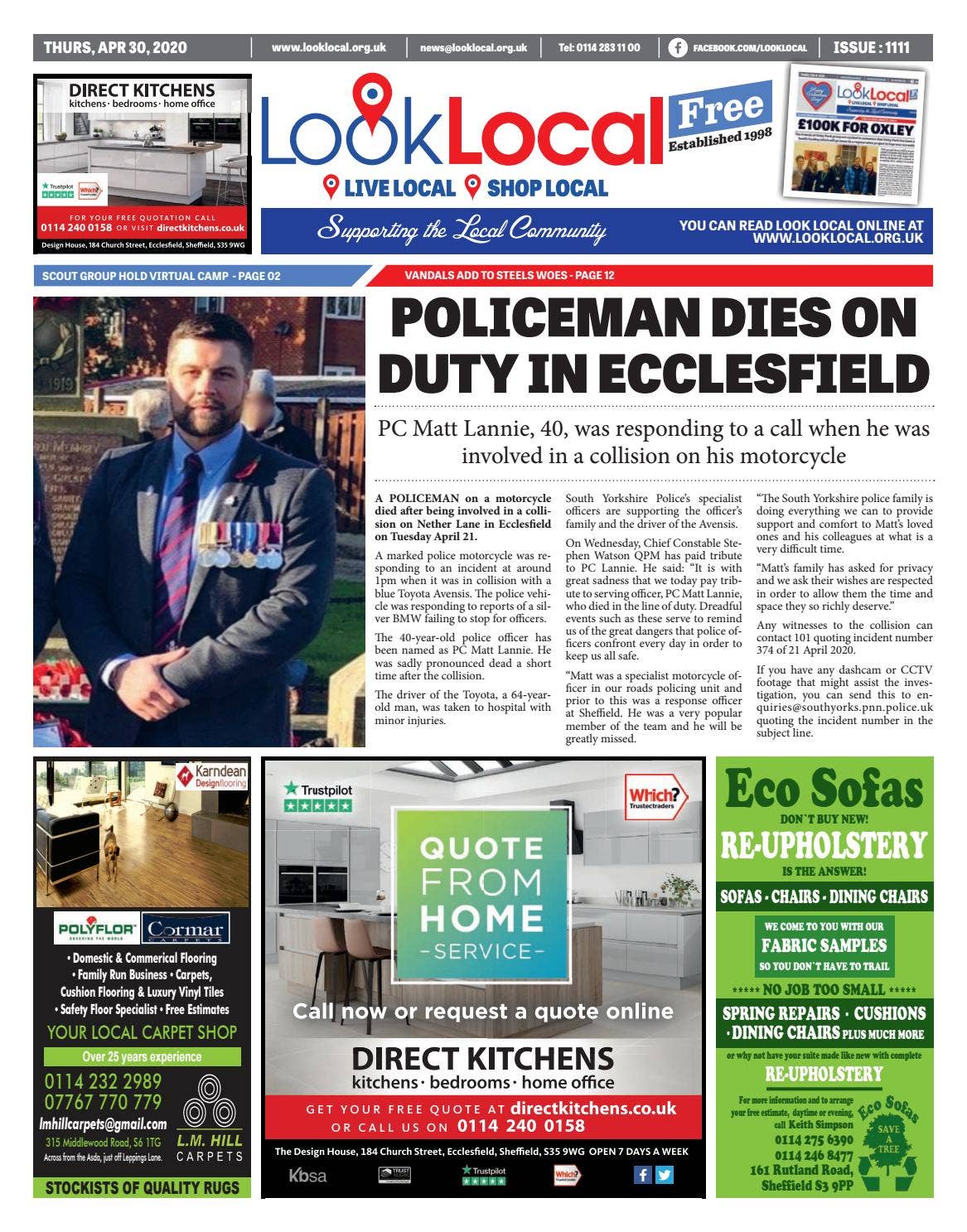 Issue 1111 Thursday 30 April 2020 by Look Local Newspaper - Issuu