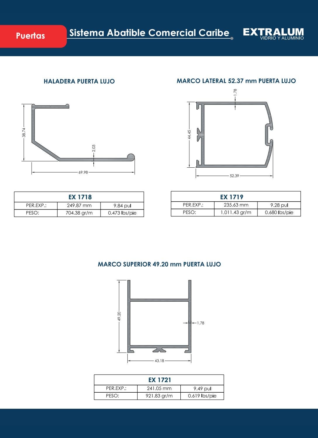 Catálogo de Extrusión by EXTRALUM - Issuu