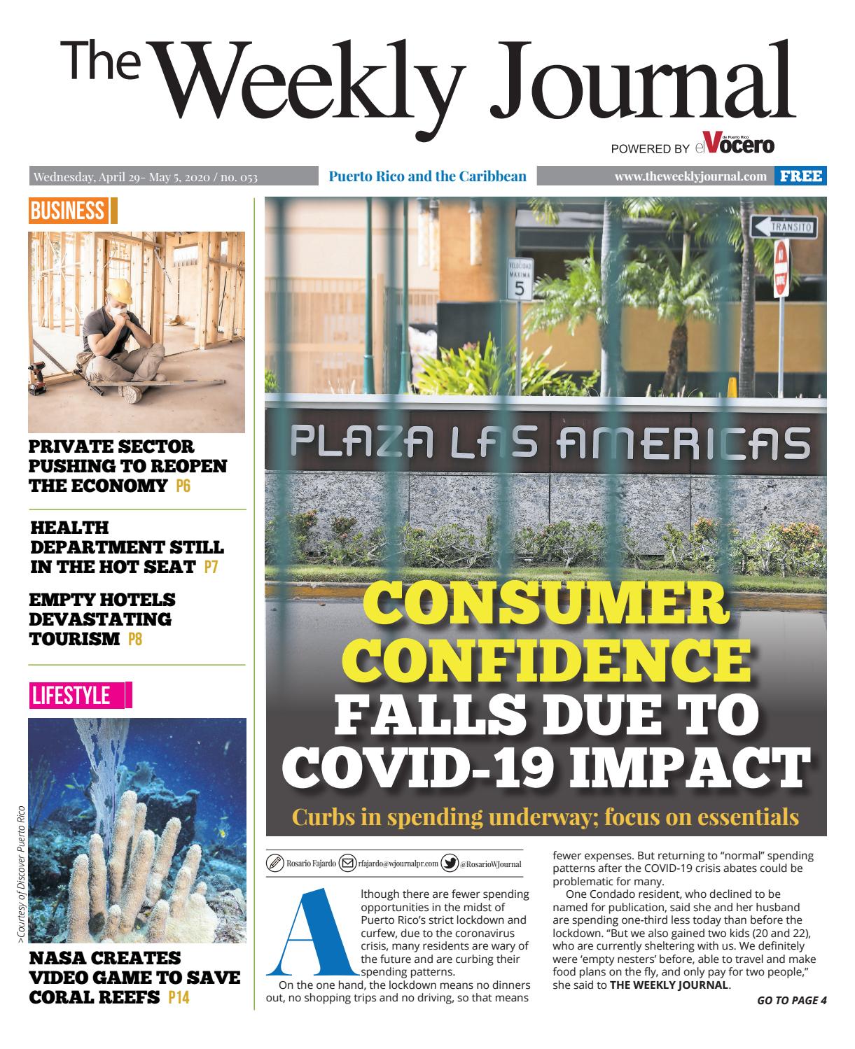 The Weekly Journal - April 29 - May 4, 2020 by El Vocero de Puerto Rico ...