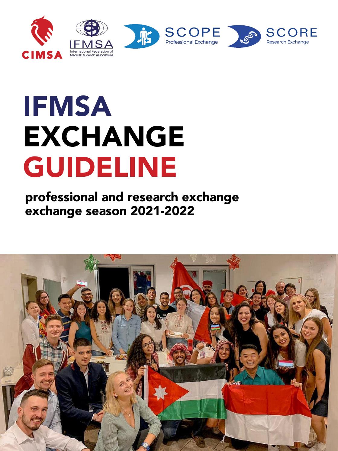 IFMSA EXCHANGE GUIDELINE CIMSA 2020 by SCOPE CIMSA - Issuu