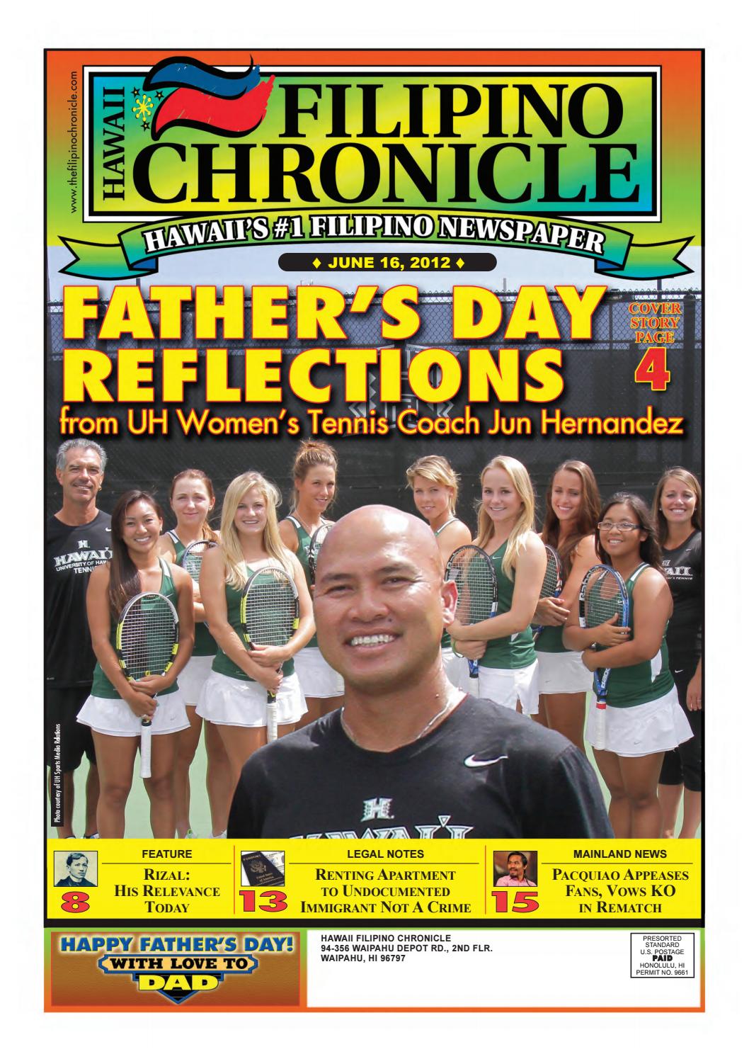 Hawaii Filipino Chronicle - June 16, 2012 by Hawaii Filipino Chronicle ...