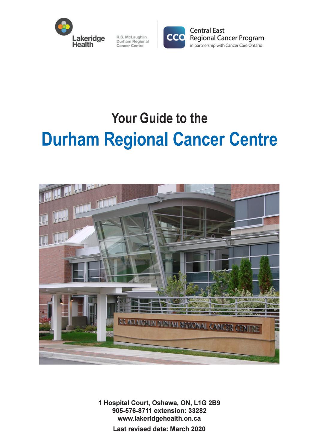 R.S. McLaughlin Durham Regional Cancer Centre Guide by Willow ...