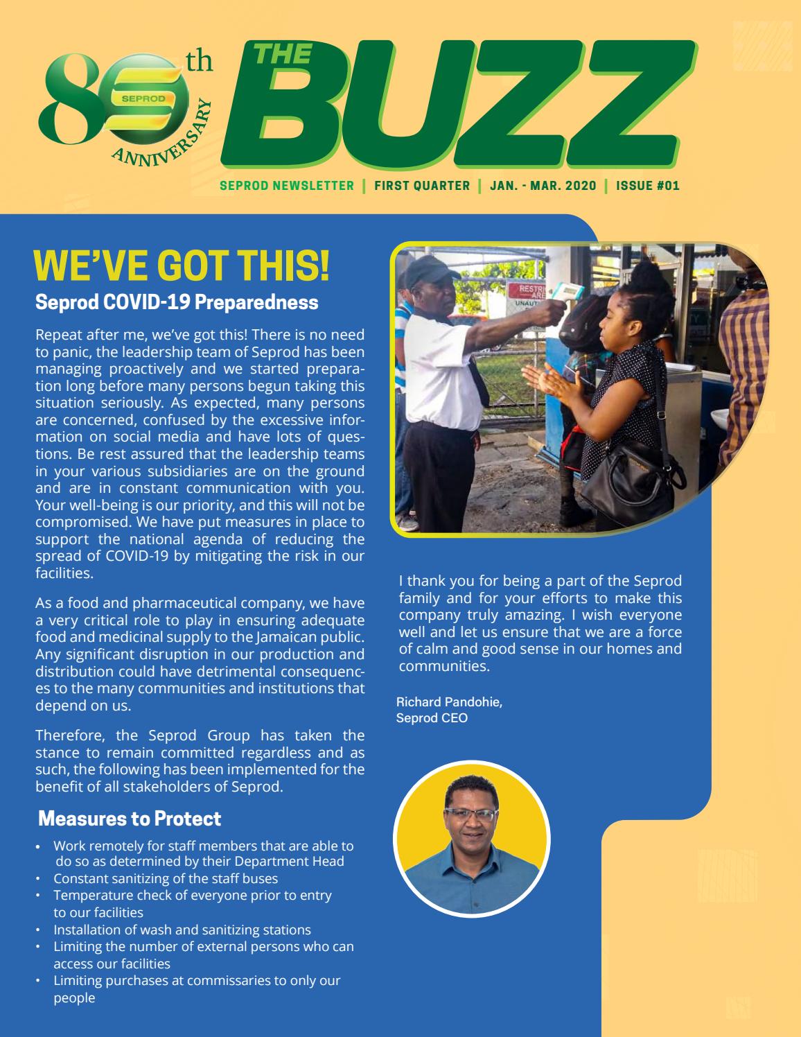 Seprod The BUZZ: Jan - Mar 2020 - Issue #1 by Seprod Group - Issuu