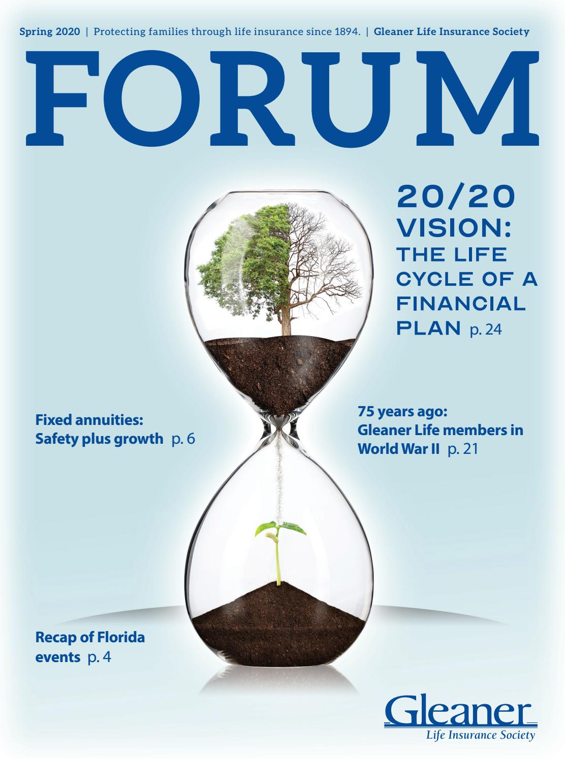 Forum Magazine - Spring 2020 by Gleaner Life Insurance Society - Issuu
