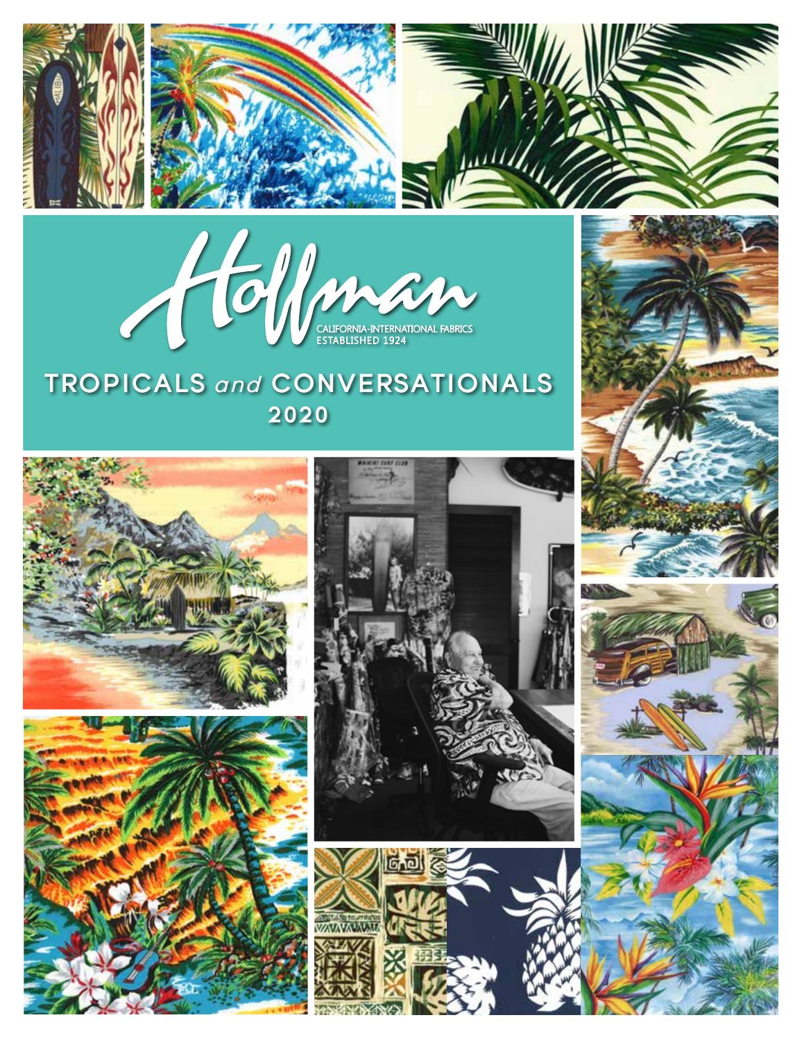 Hoffman Fabrics 2020 Tropical & Conversationals by Hoffman California ...