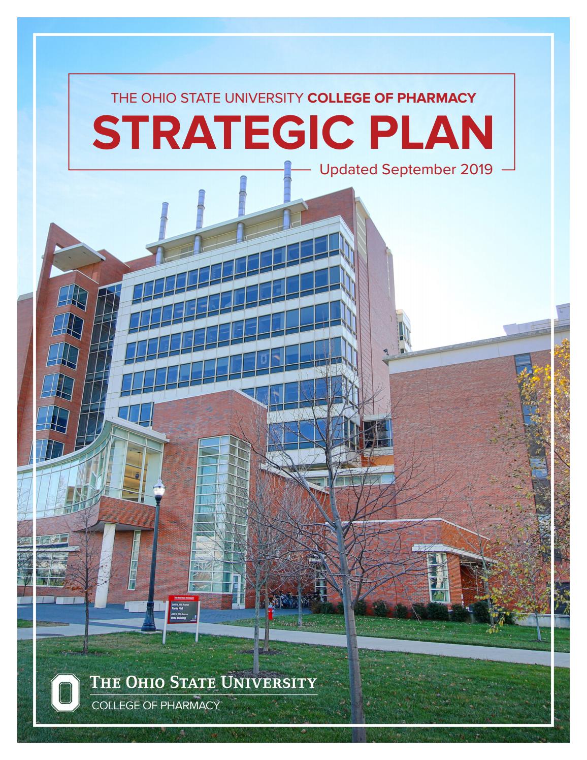 Strategic Plan 2019 by The Ohio State University College of Pharmacy ...