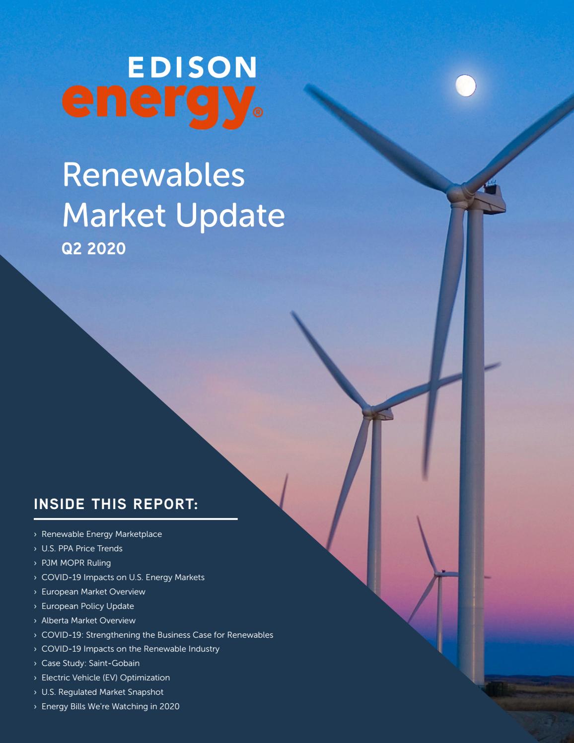 Edison Energy Renewables Market Update | Q2 2020 by Edison Energy - Issuu