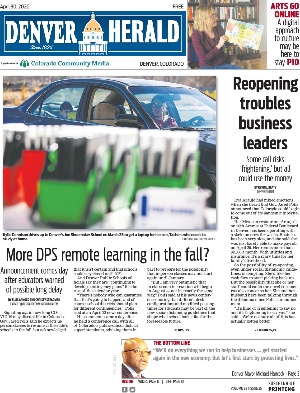 Denver Herald Dispatch 0430 by Colorado Community Media - Issuu