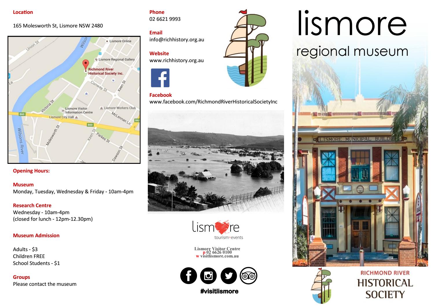 lismoreregionalmuseum_lismoretourismevents_updatedMay2020 by Lismore ...