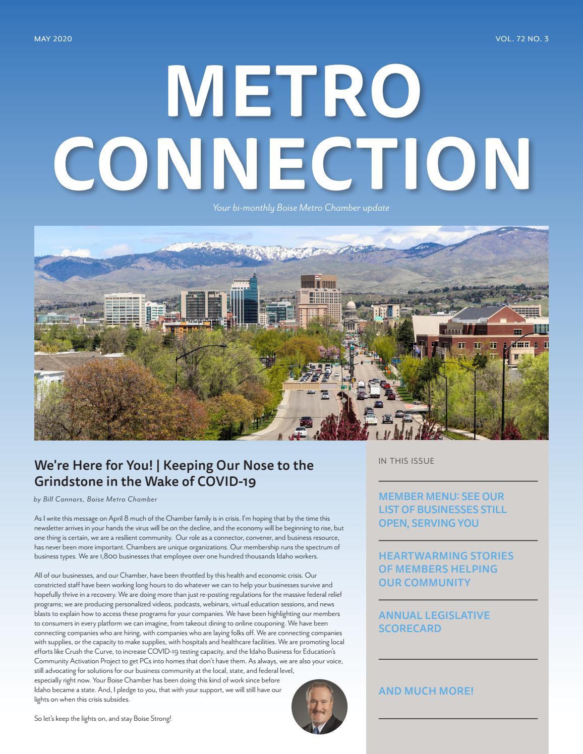 Metro Connection | May 2020 | Vol. 72 No. 3 by Boise Metro Chamber - Issuu