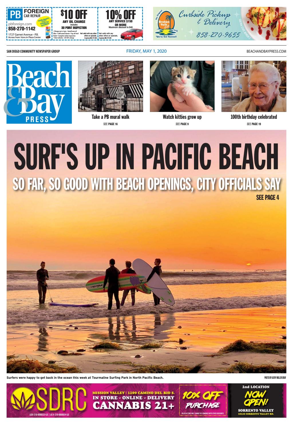 Beach & Bay Press, May 1st, 2020 by San Diego Community Newspaper Group ...