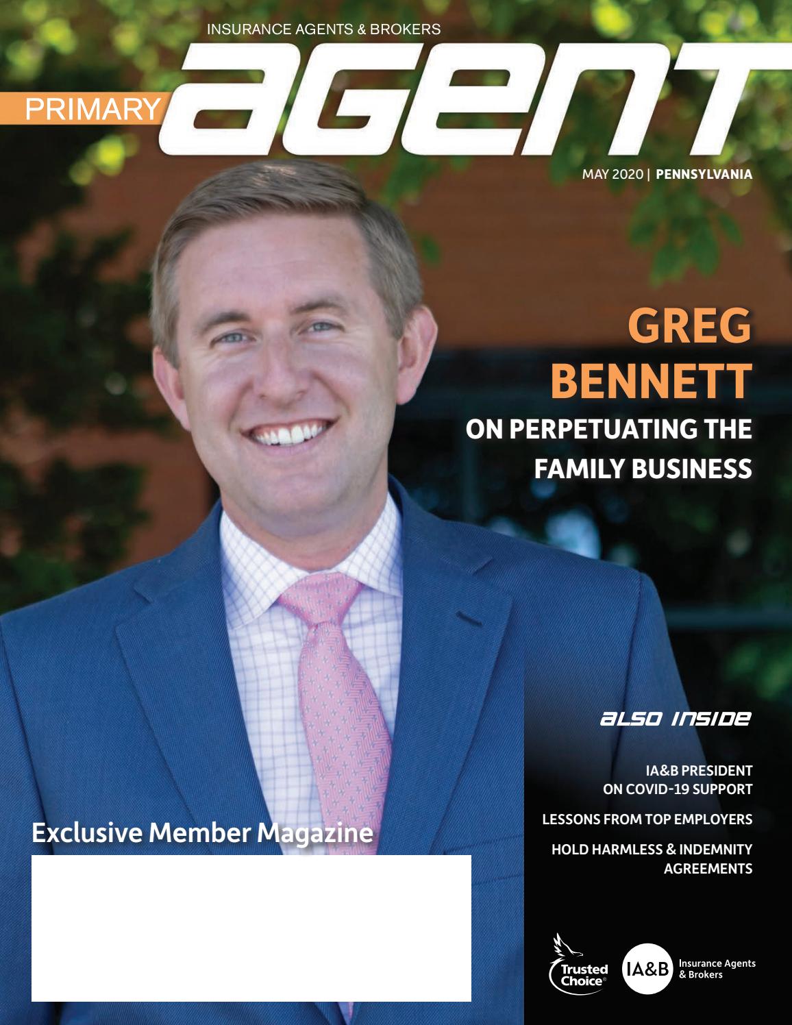 Primary Agent - May 2020 - Pennsylvania by Insurance Agents & Brokers ...