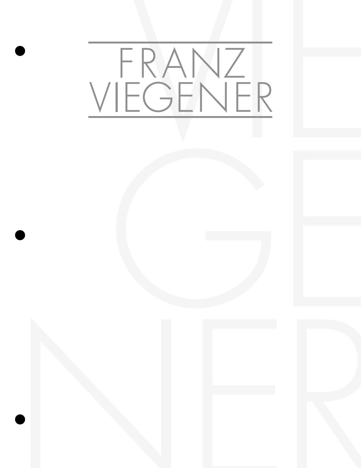 Franz Viegener Product Brochure 2018 (partial) by jweinstein - Issuu